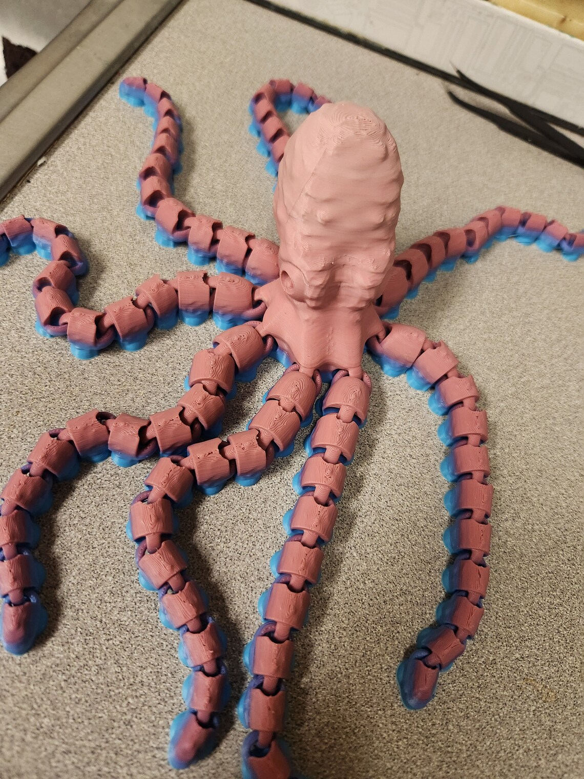3d Print Articulated Octopus. Made With a Matte Pla Filament That ...