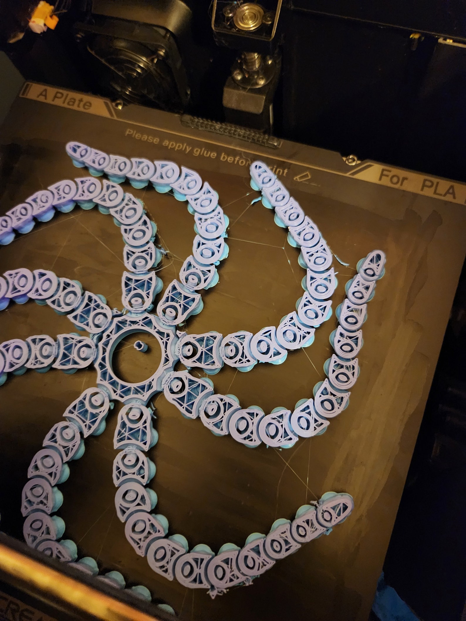 3d Print Articulated Octopus. Made With a Matte Pla Filament That ...