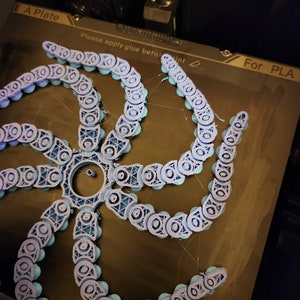 3d Print Articulated Octopus. Made With a Matte Pla Filament That ...