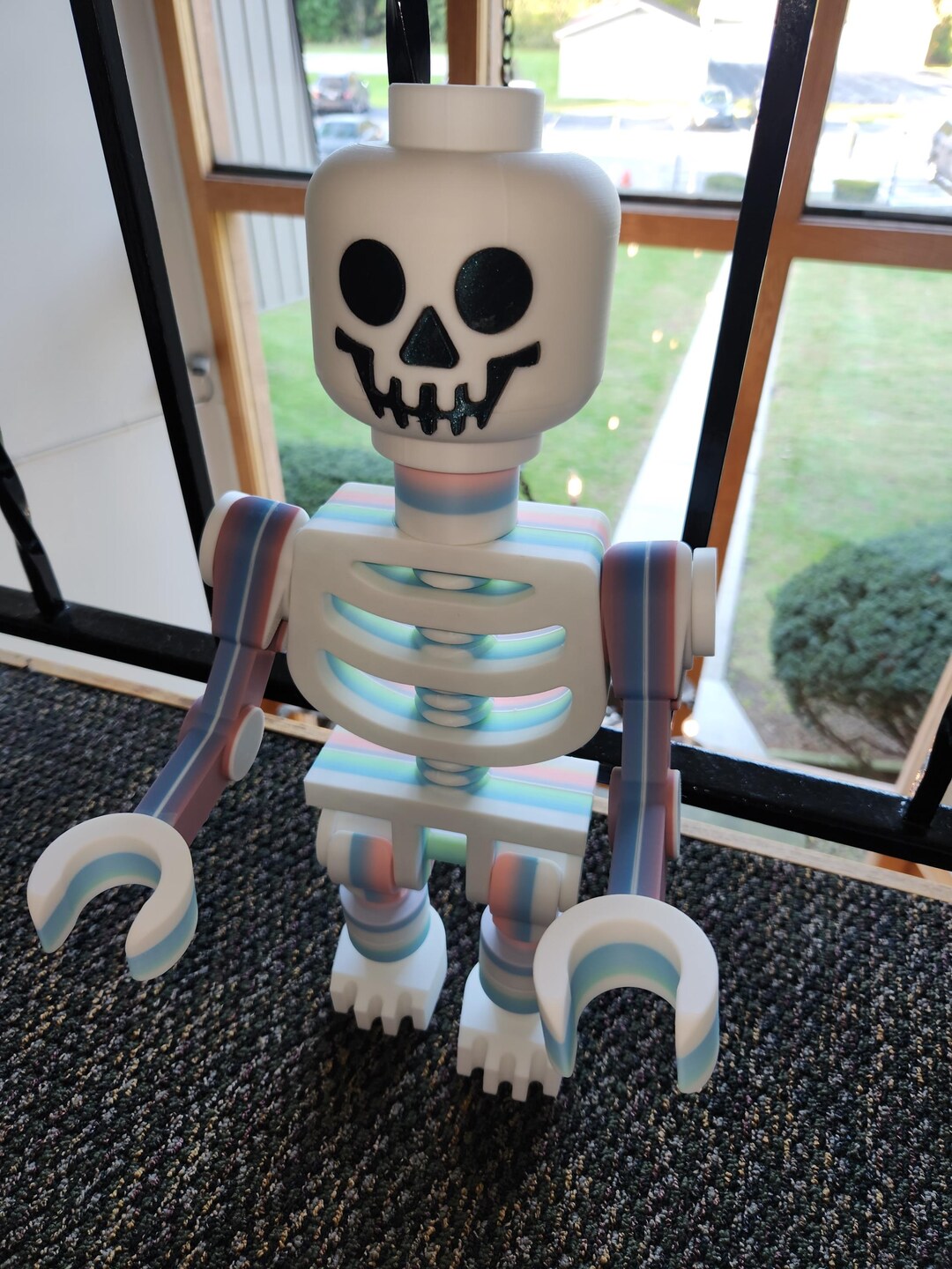 Giant Blockhead Leg0 Inspired Skeleton 18 Inches Tall, Moveable ...
