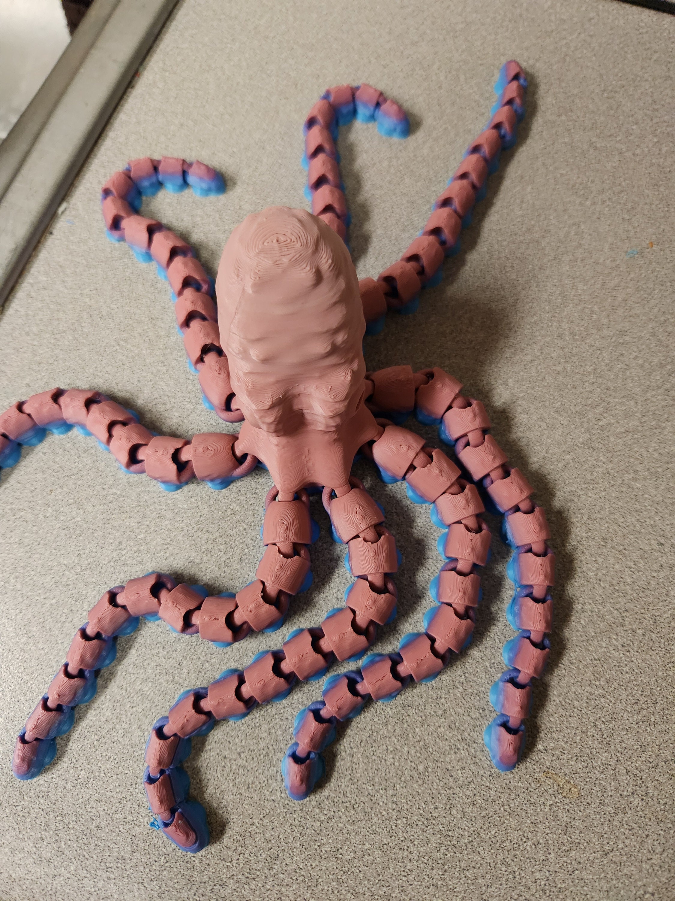 3d Print Articulated Octopus. Made With a Matte Pla Filament That ...