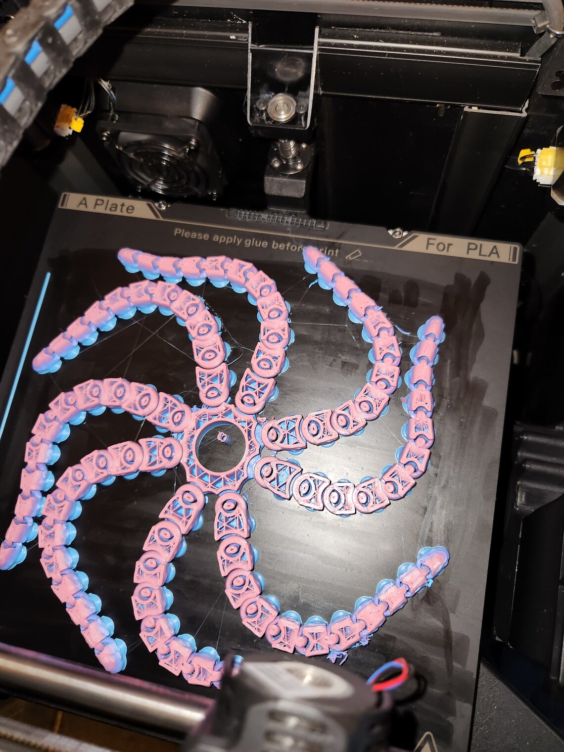 3d Print Articulated Octopus. Made With a Matte Pla Filament That ...