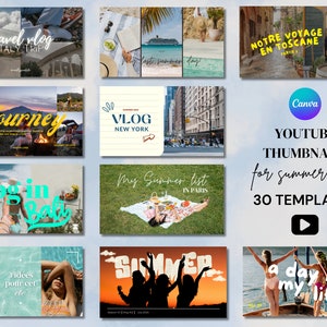 Canva Youtube Thumbnail Templates, Youtube Templates for Influencers ...
