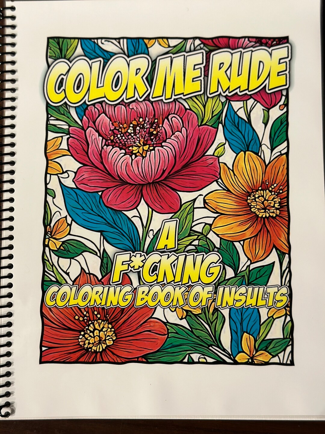 Color Me Rude Adult Coloring Book, Swear Word Coloring, Stress Relief ...
