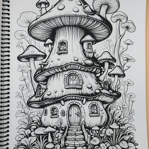 Magical Whispers a Coloring Book, Magic Themed Coloring, Stress Relief ...