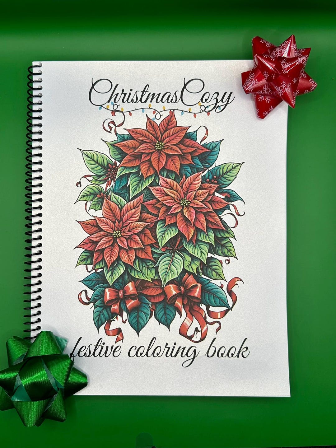 Christmas Themed Coloring Book, Adult and Child Christmas Themed ...