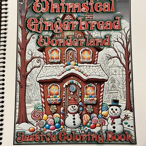 Whimsical Gingerbread Adult Christmas Coloring Book - Etsy