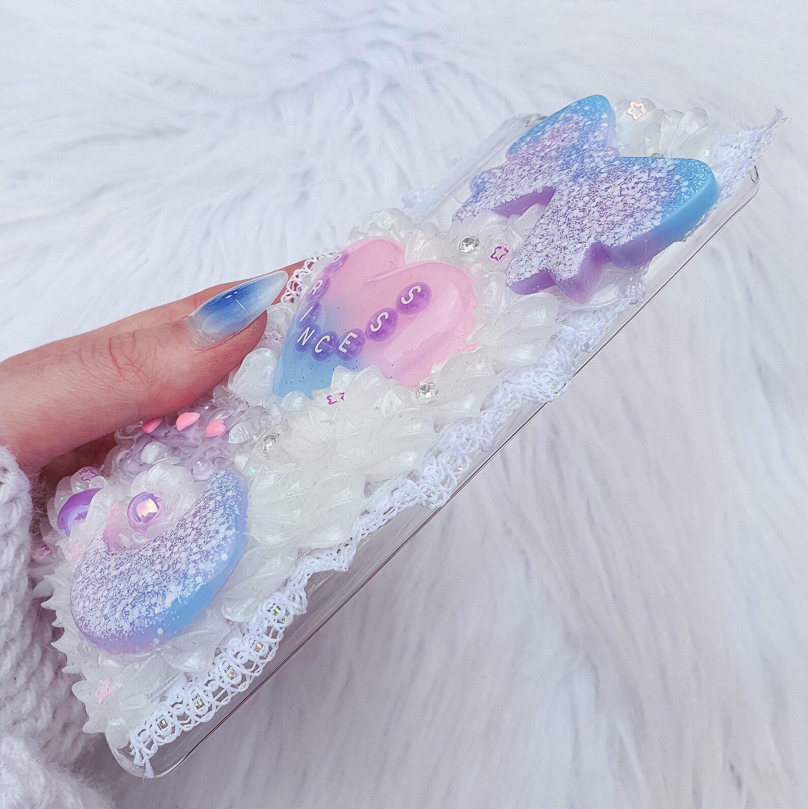 Samsung S20 | Decoden Princess Theme Kawaii Phone Case With Lace Sides ...