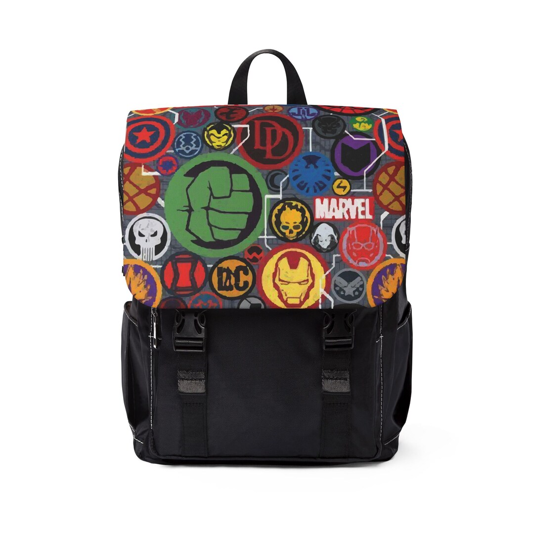 Marvel Superheroes Backpack Iconic Comic Book Character Print - Etsy