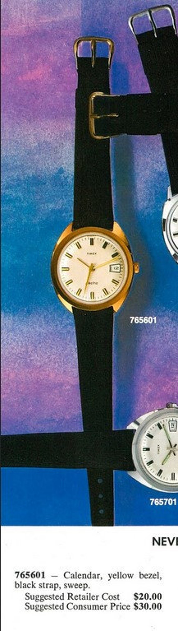 1971 Timex Electric Time Machine Men's Vintage watch … - Gem