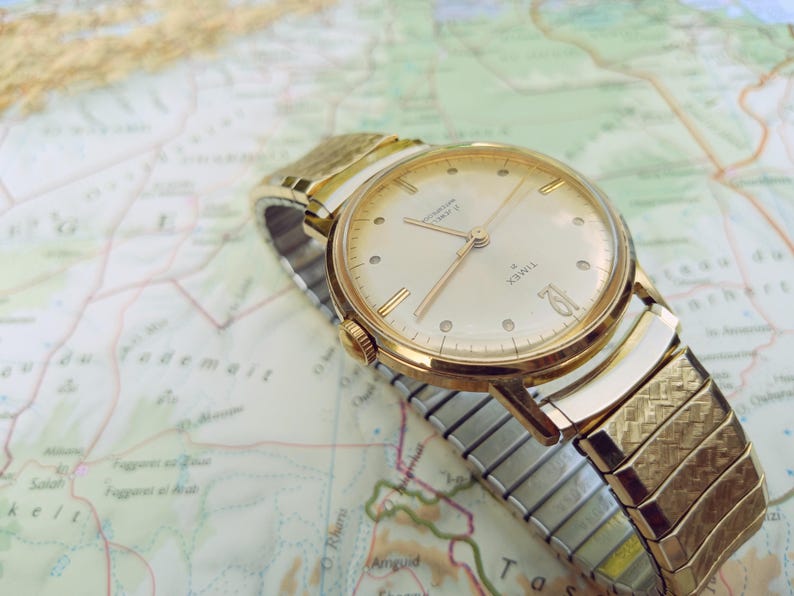 1965 Timex 21 Jewel Watch | Ref 6524 7265 | Gold-tone Manual Wind | 10K ...