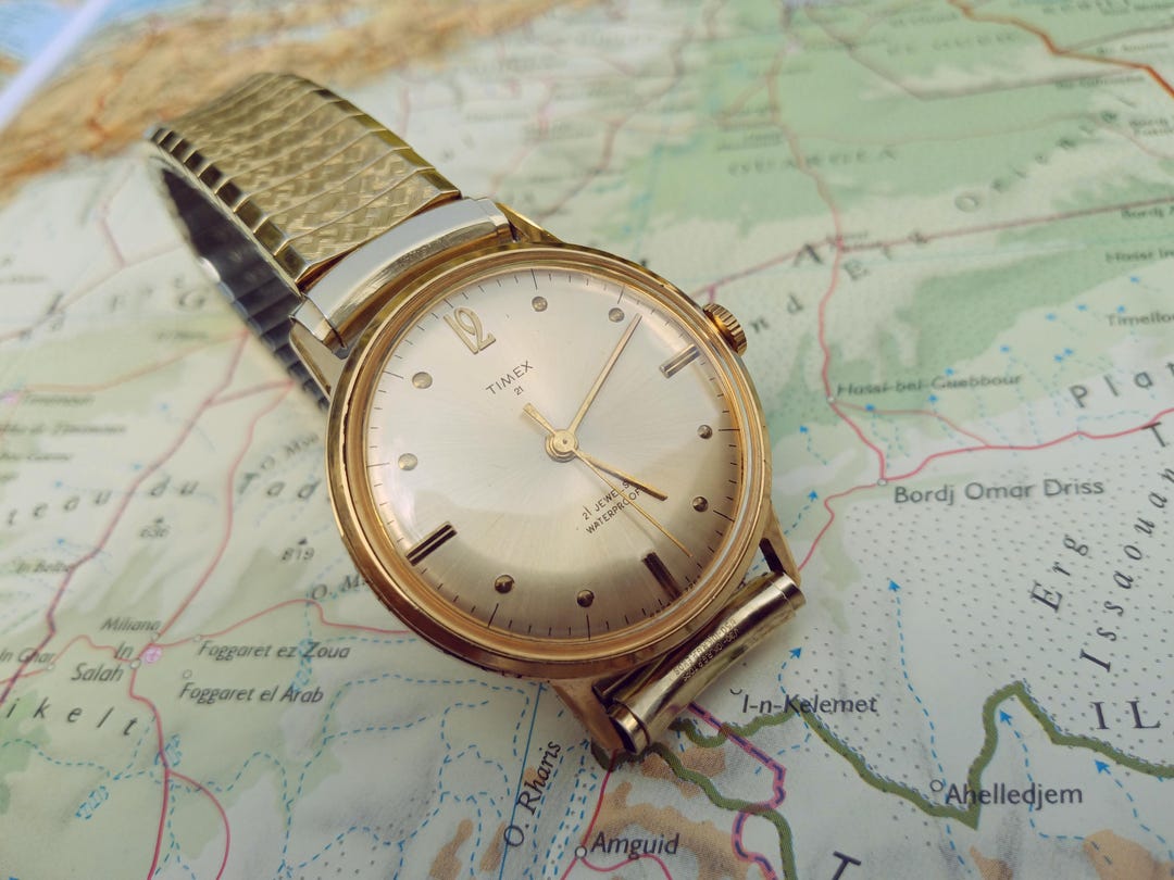 1965 Timex 21 Jewel Watch | Ref 6524 7265 | Gold-tone Manual Wind | 10K ...