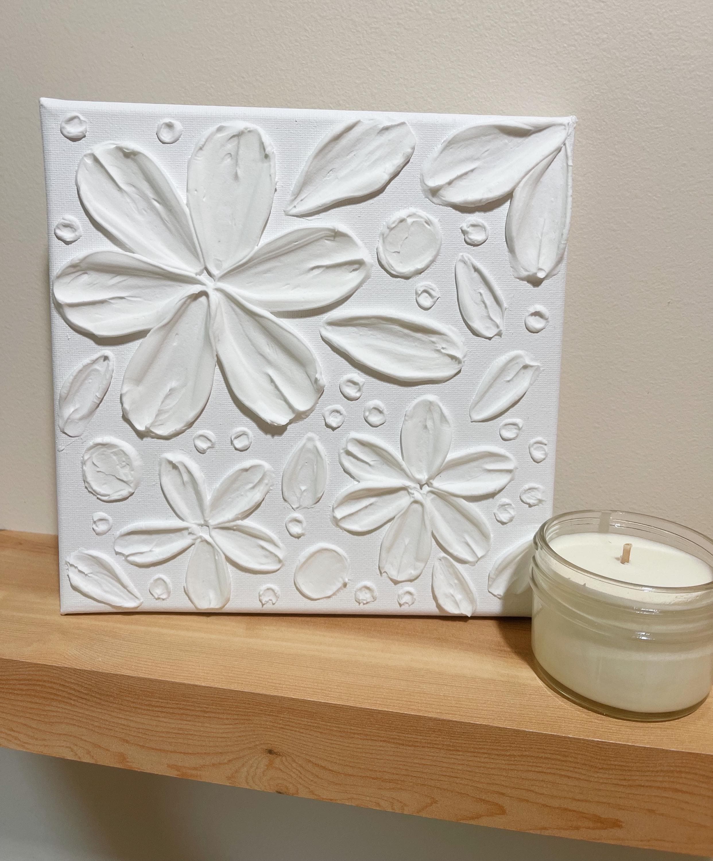 Textured Painting, Textured Flowers, Floral Textured Painting, Flower ...
