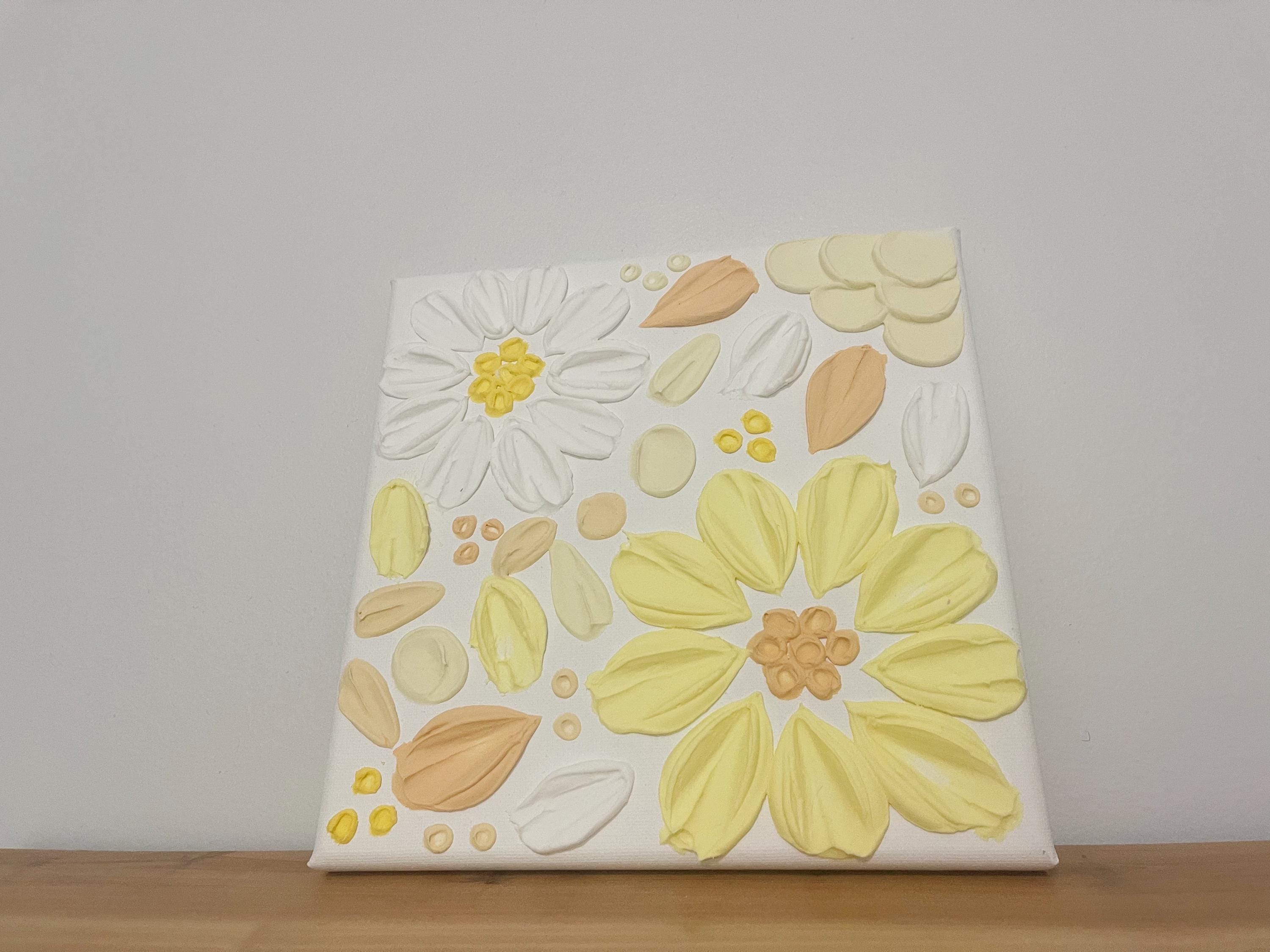 Textured Painting, Textured Flowers, Floral Textured Painting, Flower ...