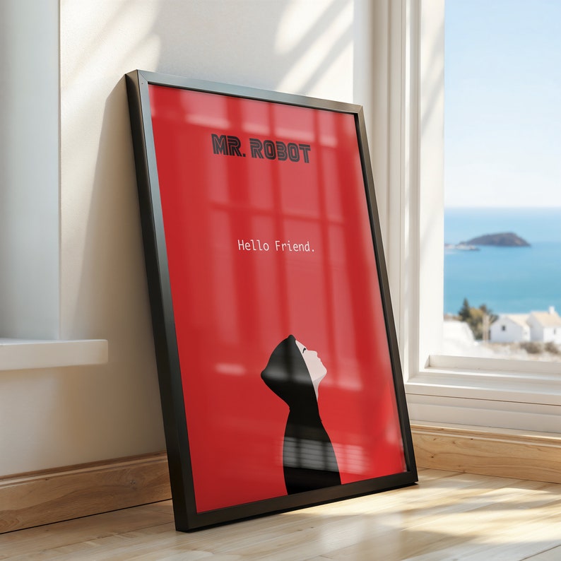 Mr Robot Poster, Minimalist TV Series Art Print (digital Download) - Etsy