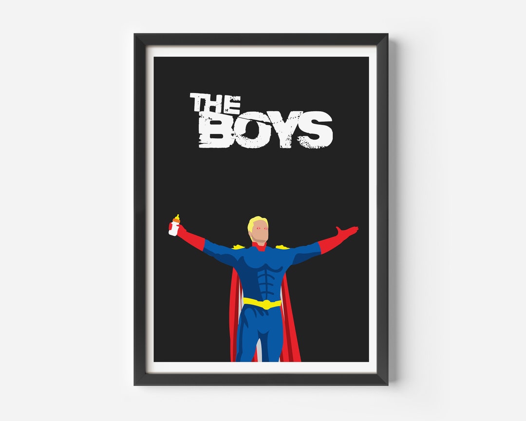 The Boys Poster, Minimalist Design Print, Superhero Poster, Homelander ...