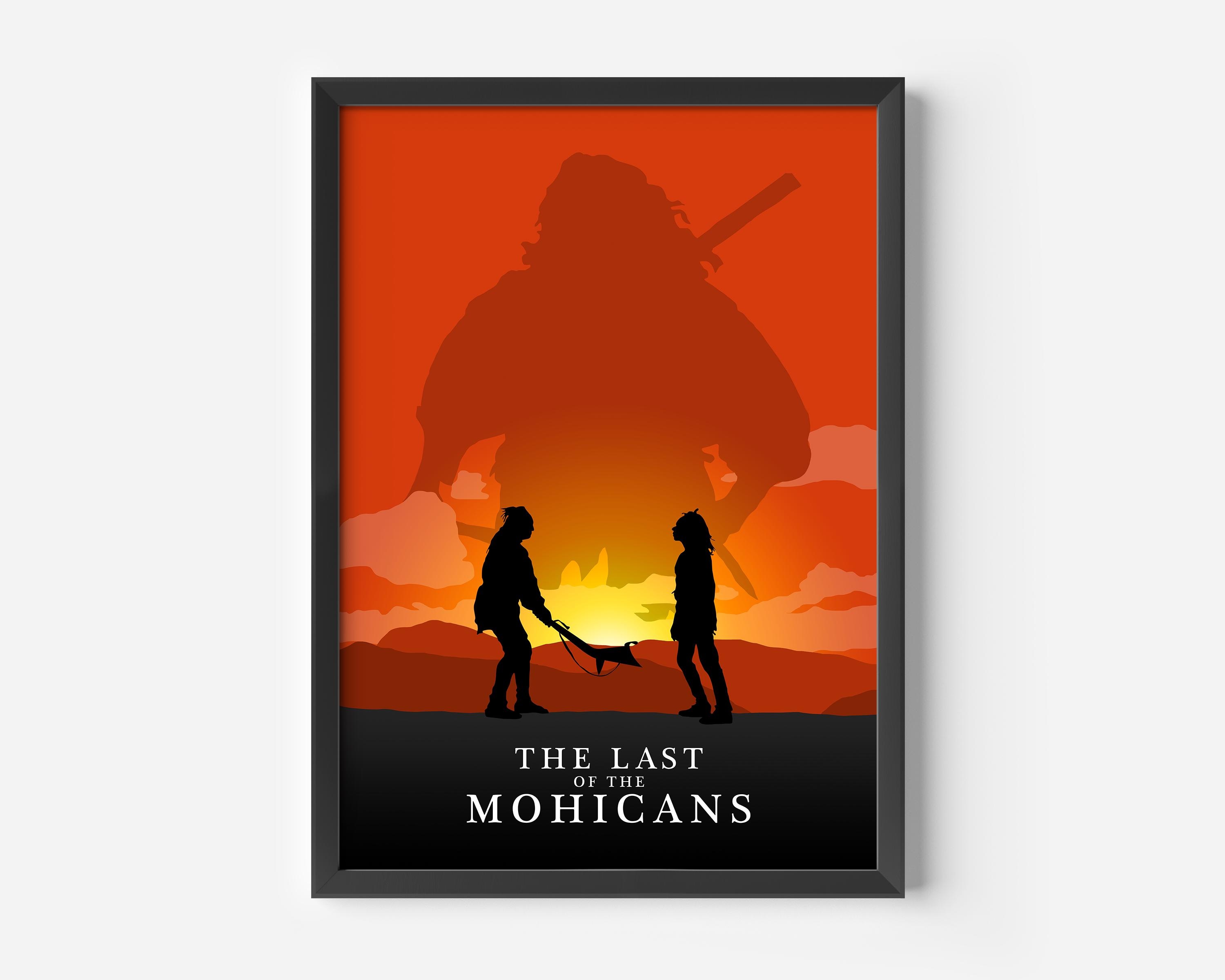 The Last of the Mohicans Movie Poster, Minimalist Design Poster ...