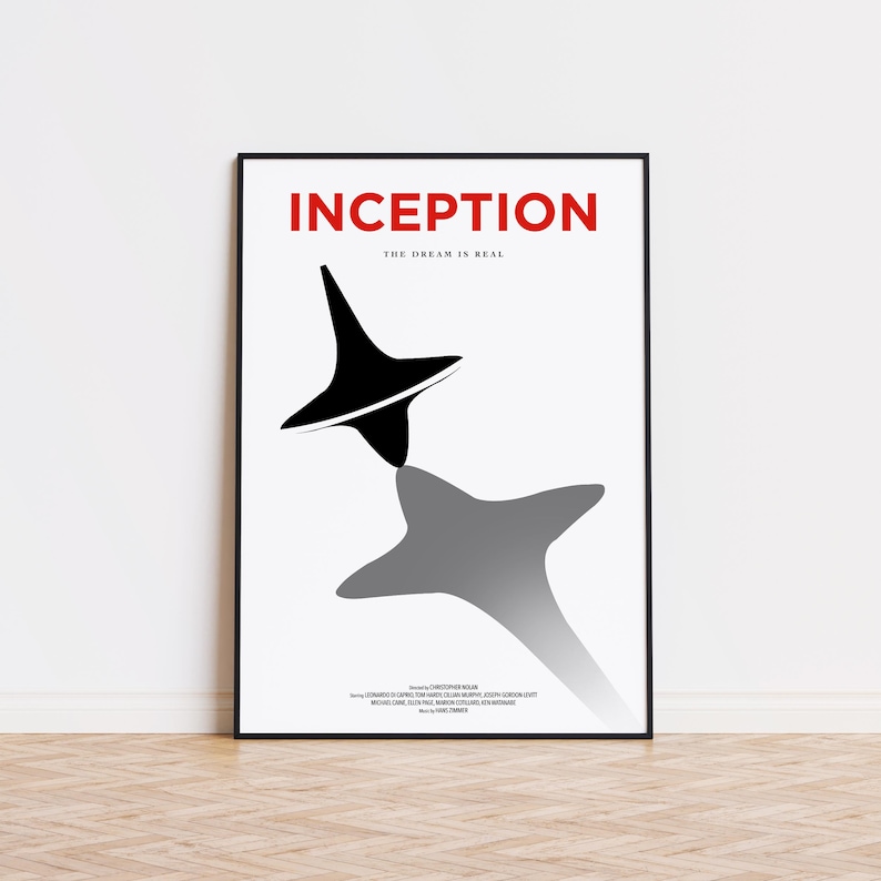 Inception Movie Poster, Minimalist Film Poster, Christopher Nolan ...