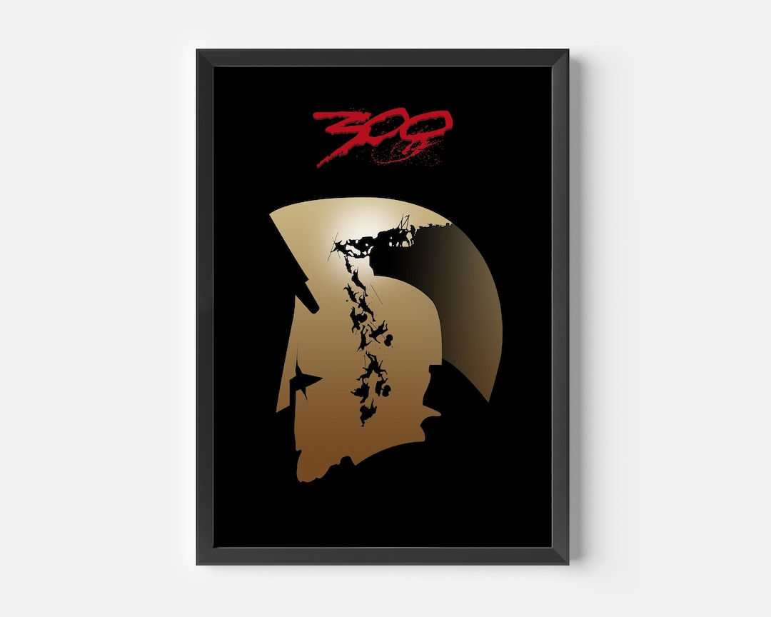 300 Movie Poster, Minimalist Spartan Film Print - Etsy