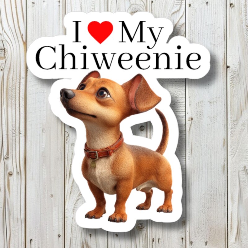 Chiweenie Decal - Etsy