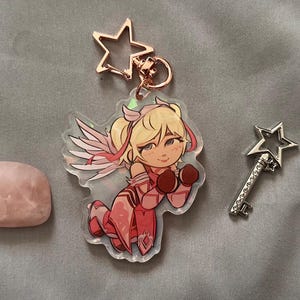 2.5 Inch Overwatch 2 Mercy, Genji, Hanzo Keychain Charms - Etsy