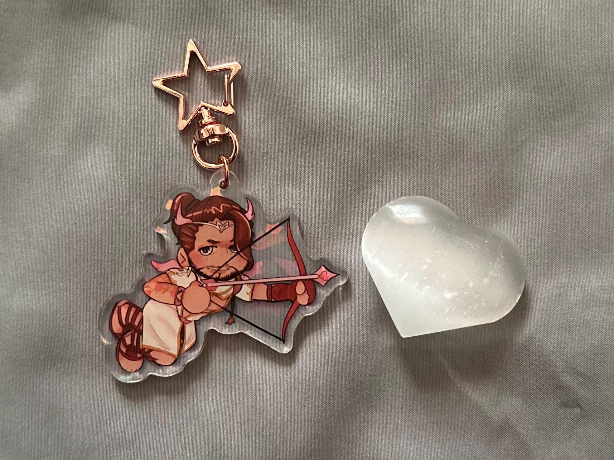 2.5 Inch Overwatch 2 Mercy, Genji, Hanzo Keychain Charms - Etsy