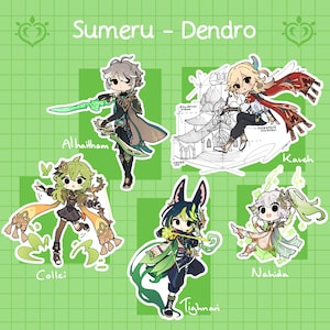Genshin Impact Sumeru Sticker Collection - Etsy