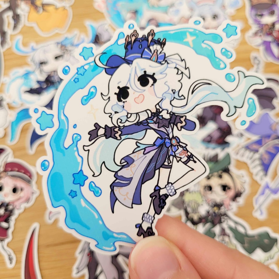 Genshin Impact Fontaine Sticker Collection Lynette Lyney Freminet ...