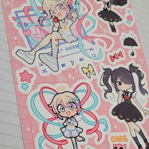 Needy Streamer Overload Cute Sticker Sheet Kangel Kawaiiangel Ame-chan ...