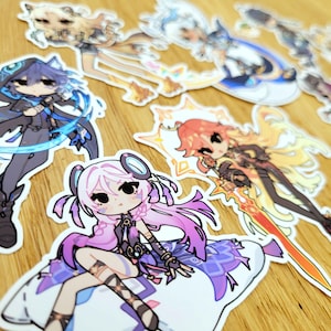 Genshin Impact Natlan Sticker Collection Mualani Kachina Kinich Ajaw ...