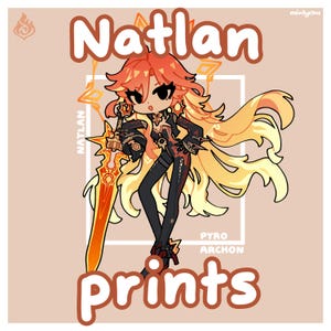 Genshin Impact Natlan Character Customisable Print Collection - Etsy