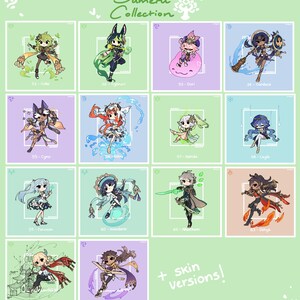 Genshin Impact Sumeru Print Collection Collei Tighnari Dori Candace ...