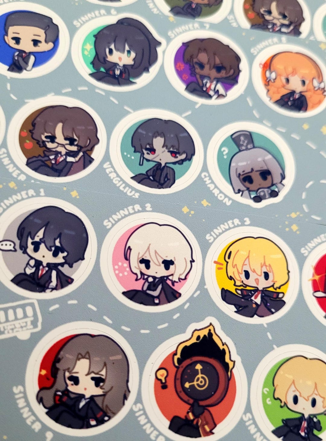 Limbus Company Tiny Stickers, Yi Sang, Faust, Don Quixote, Ryoshu ...