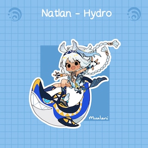 Genshin Impact Natlan Sticker Collection Mualani Kachina Kinich Ajaw ...