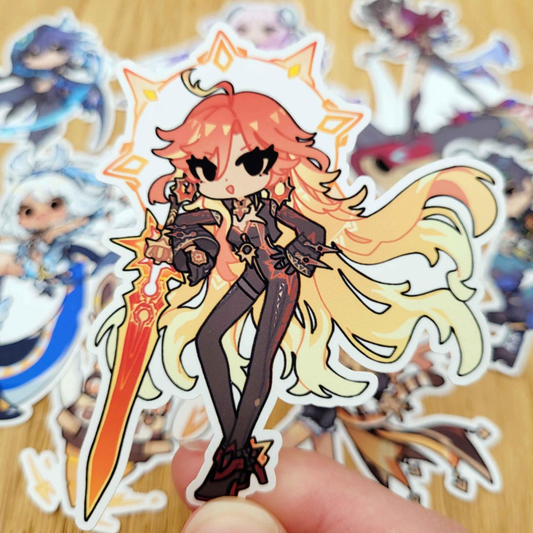 Genshin Impact Natlan Sticker Collection Mualani Kachina Kinich Ajaw ...