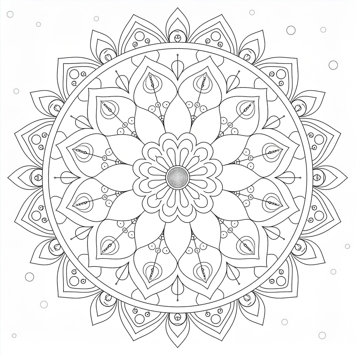 Mandala, Calm and Relax Coloring, Page for Depression, Coloring Page ...
