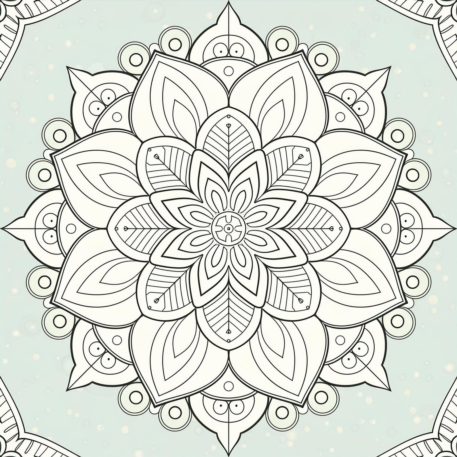 Mandala, Calm and Relax Coloring, Page for Depression, Coloring Page ...