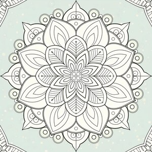 Mandala, Calm and Relax Coloring, Page for Depression, Coloring Page ...