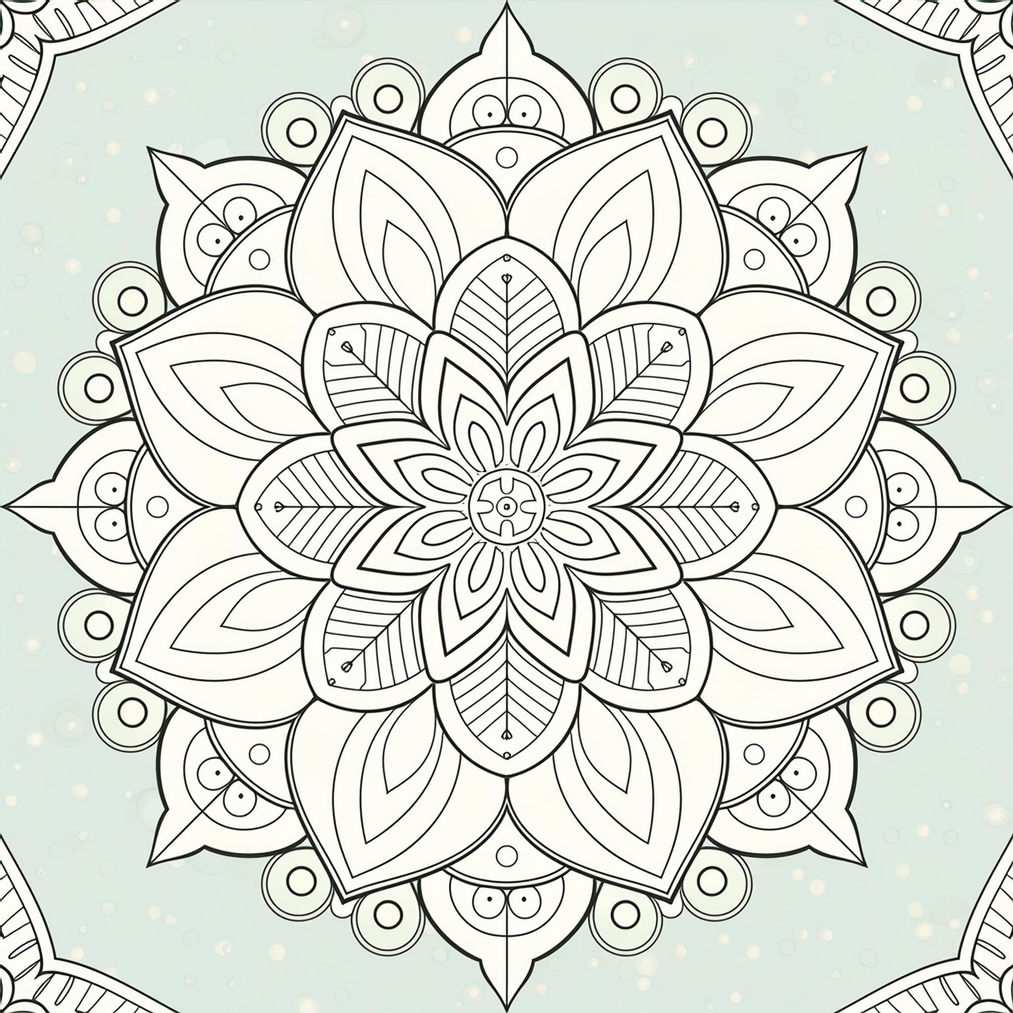 Mandala, Calm and Relax Coloring, Page for Depression, Coloring Page ...