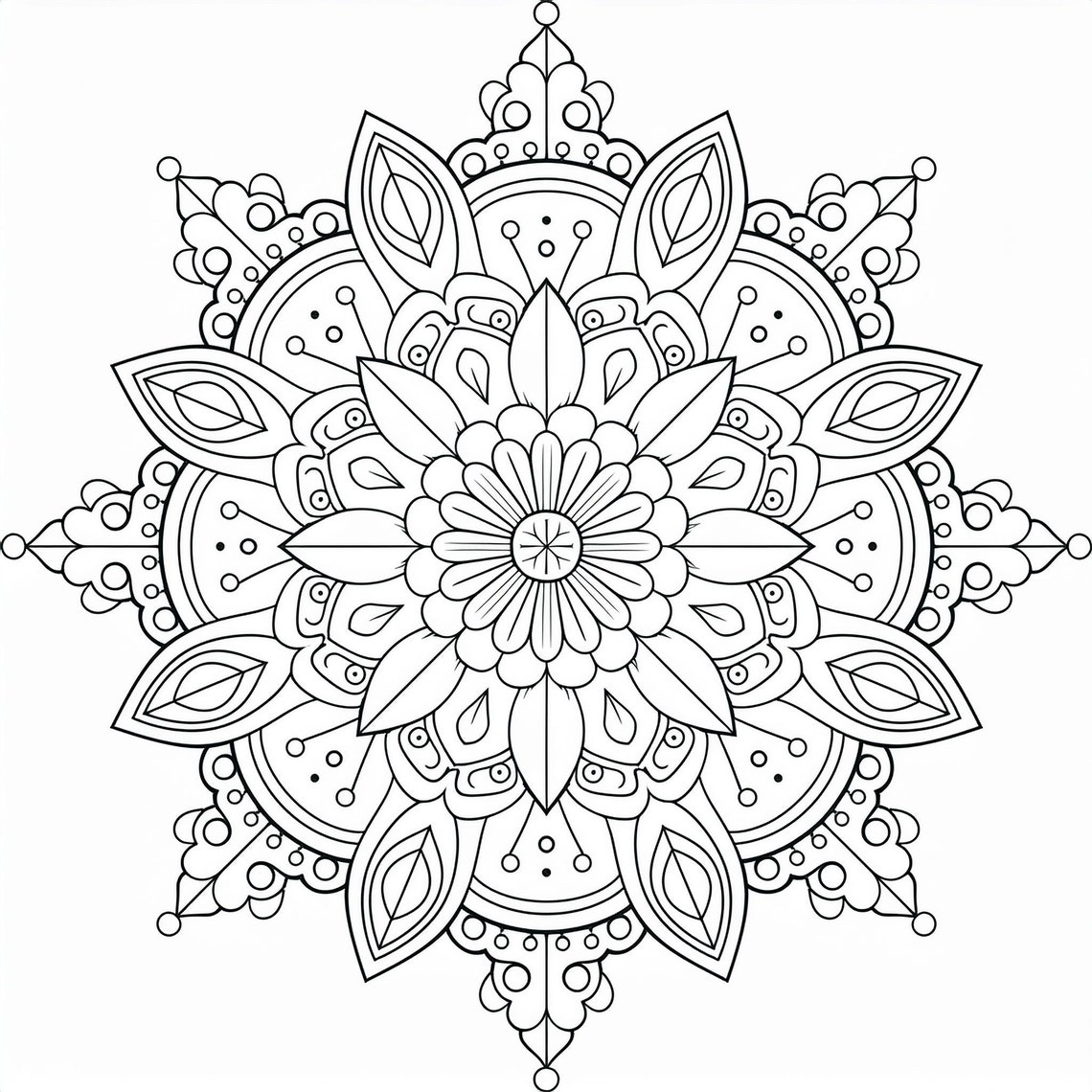 Mandala, Calm and Relax Coloring, Page for Depression, Coloring Page ...