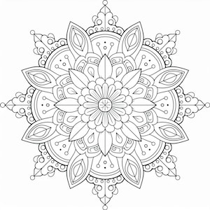 Mandala, Calm and Relax Coloring, Page for Depression, Coloring Page ...