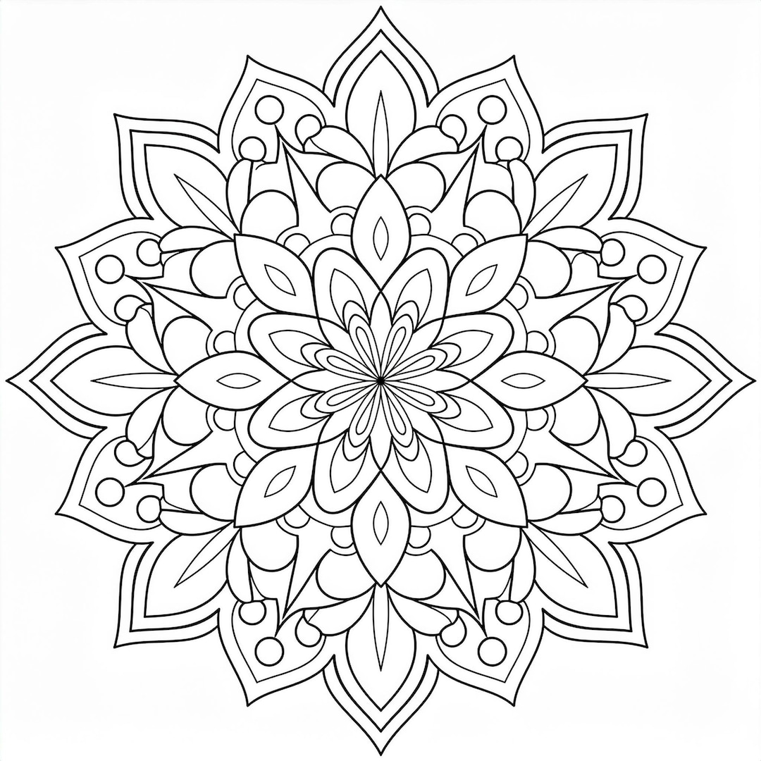 Mandala, Calm and Relax Coloring, Page for Depression, Coloring Page ...