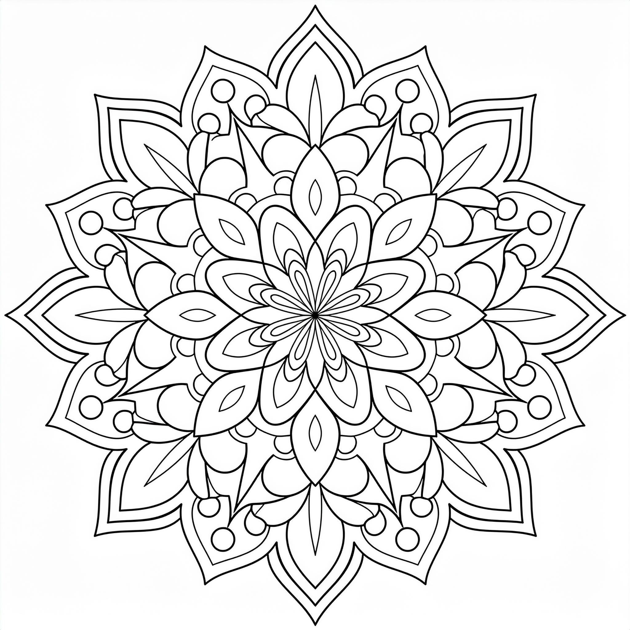 Mandala, Calm and Relax Coloring, Page for Depression, Coloring Page ...