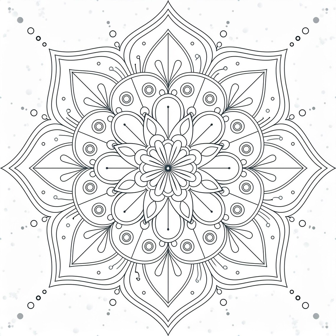 Mandala, Calm and Relax Coloring, Page for Depression, Coloring Page ...