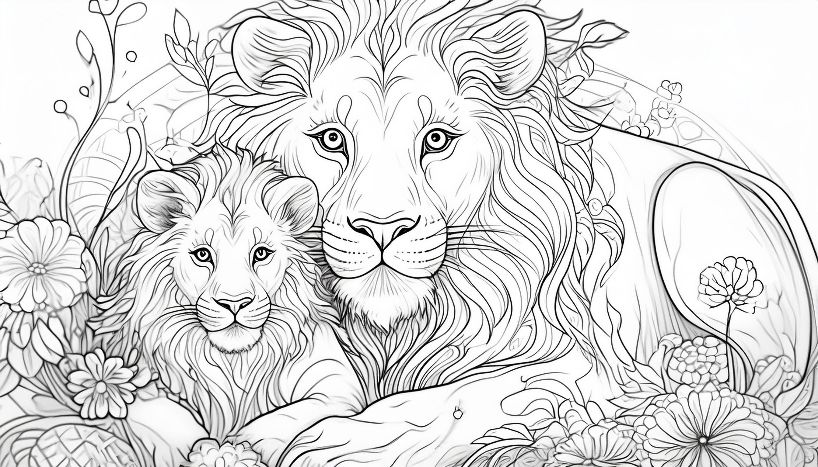 Coloring With Paints. the Lion King Coloring Book for Children - Etsy
