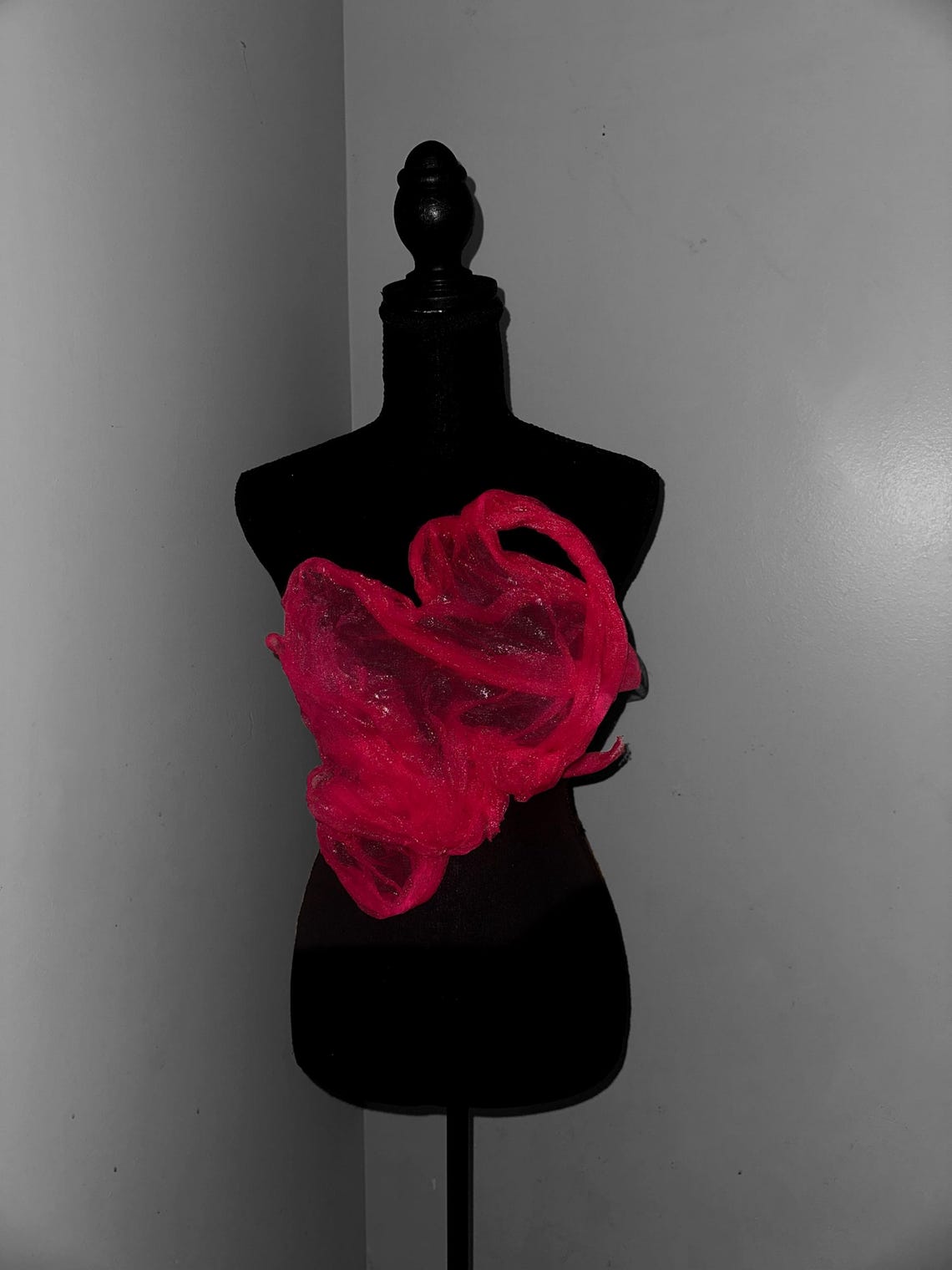 Wet Look Frozen Corset - SHEER - Etsy