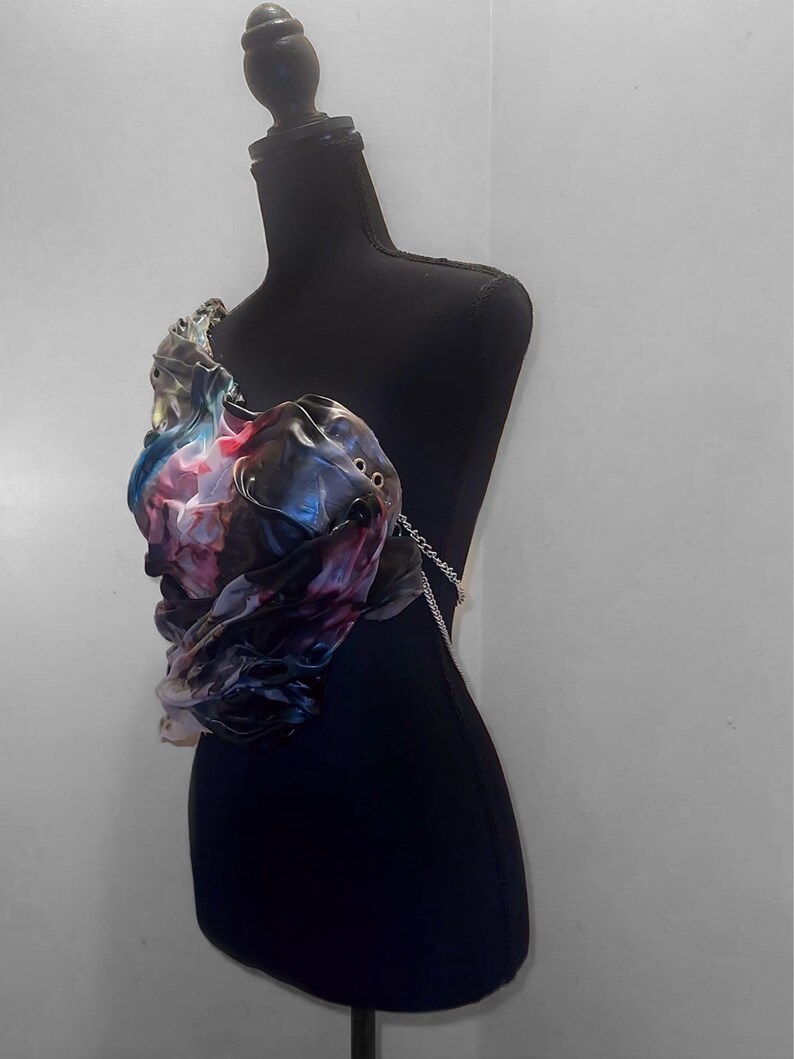 Wet Look Frozen Corset SILK / SHEER - Etsy