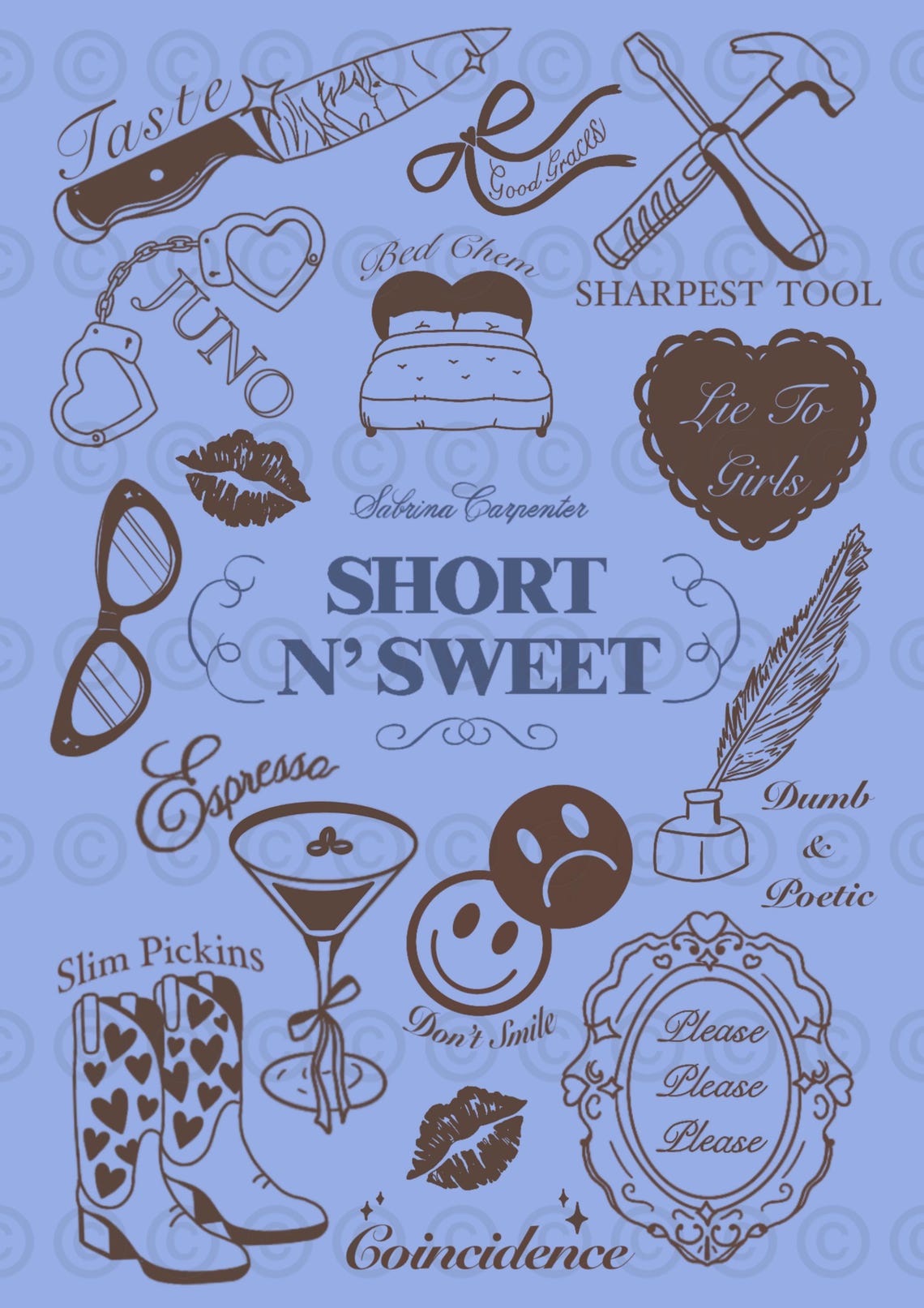 Sabrina Carpenter - Short N’ Sweet Album - A4 Poster - Etsy