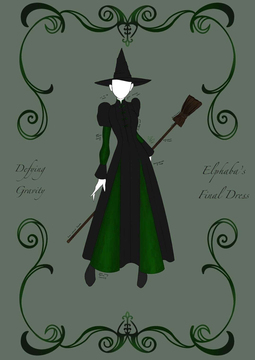 Elphaba ( Wicked Musical) - Poster - Etsy