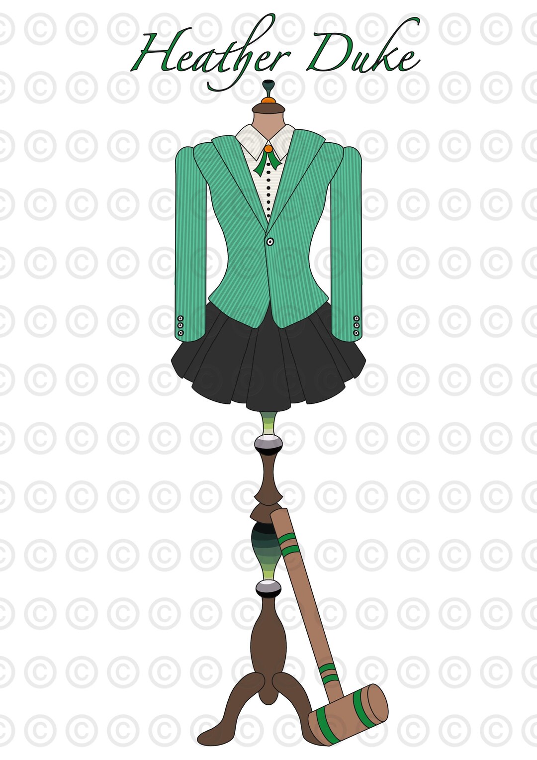 Heather Duke (movie/musical) Costume Drawing - A4 Poster - Etsy